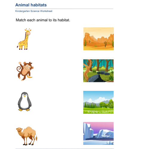 Kindergarten Plants and Animals Worksheets - Made By Teachers