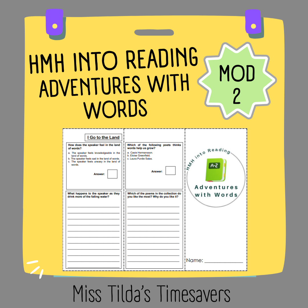 Adventures with Words - Grade 3 HMH into Reading | Made By Teachers
