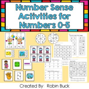 Number Sense Activities for Numbers 0-5 - Made By Teachers