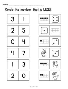 Number Sense Activities for Numbers 0-5 - Made By Teachers