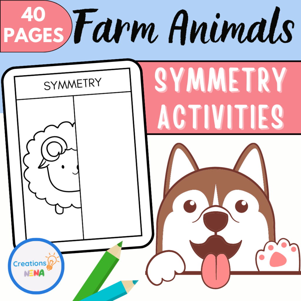 Farm Animals Symmetry. | Made By Teachers
