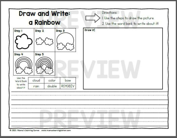 Directed Drawing March and St. Patrick's Day Worksheets - Made By Teachers