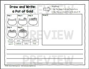 Directed Drawing March and St. Patrick's Day Worksheets - Made By Teachers