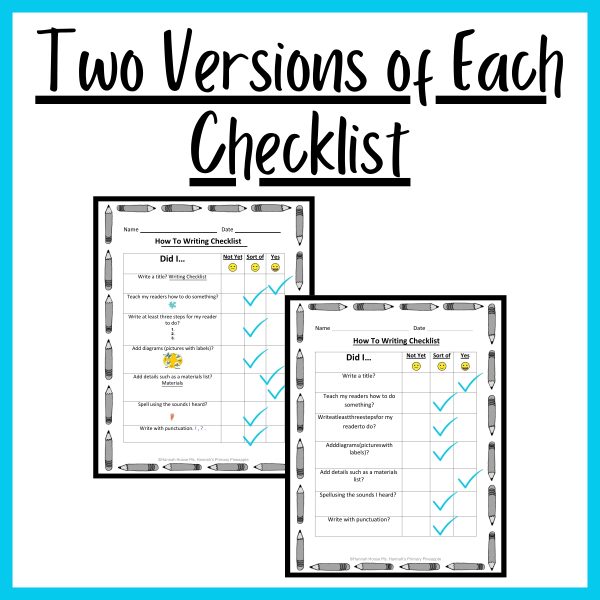 Editable Writing Revision Checklists- Fiction, Informational, Opinion ...