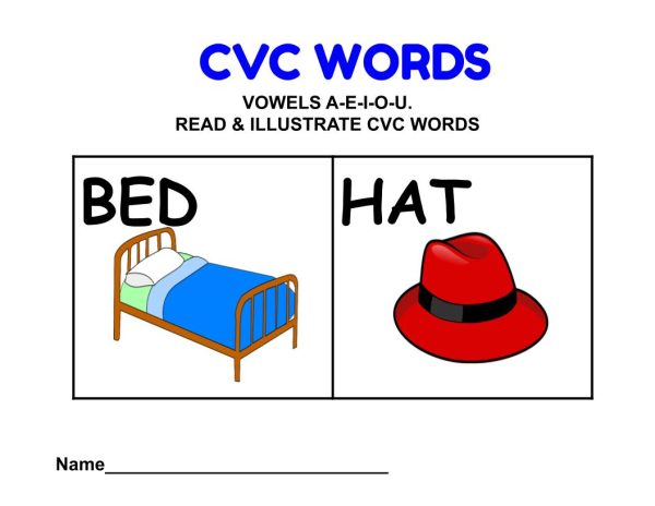 CVC Words - Read and Draw Phonics - Short Vowel Sounds - Made By Teachers