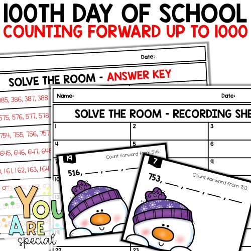 100th Day Of School Activities Counting Forward and backward to 1000 ...