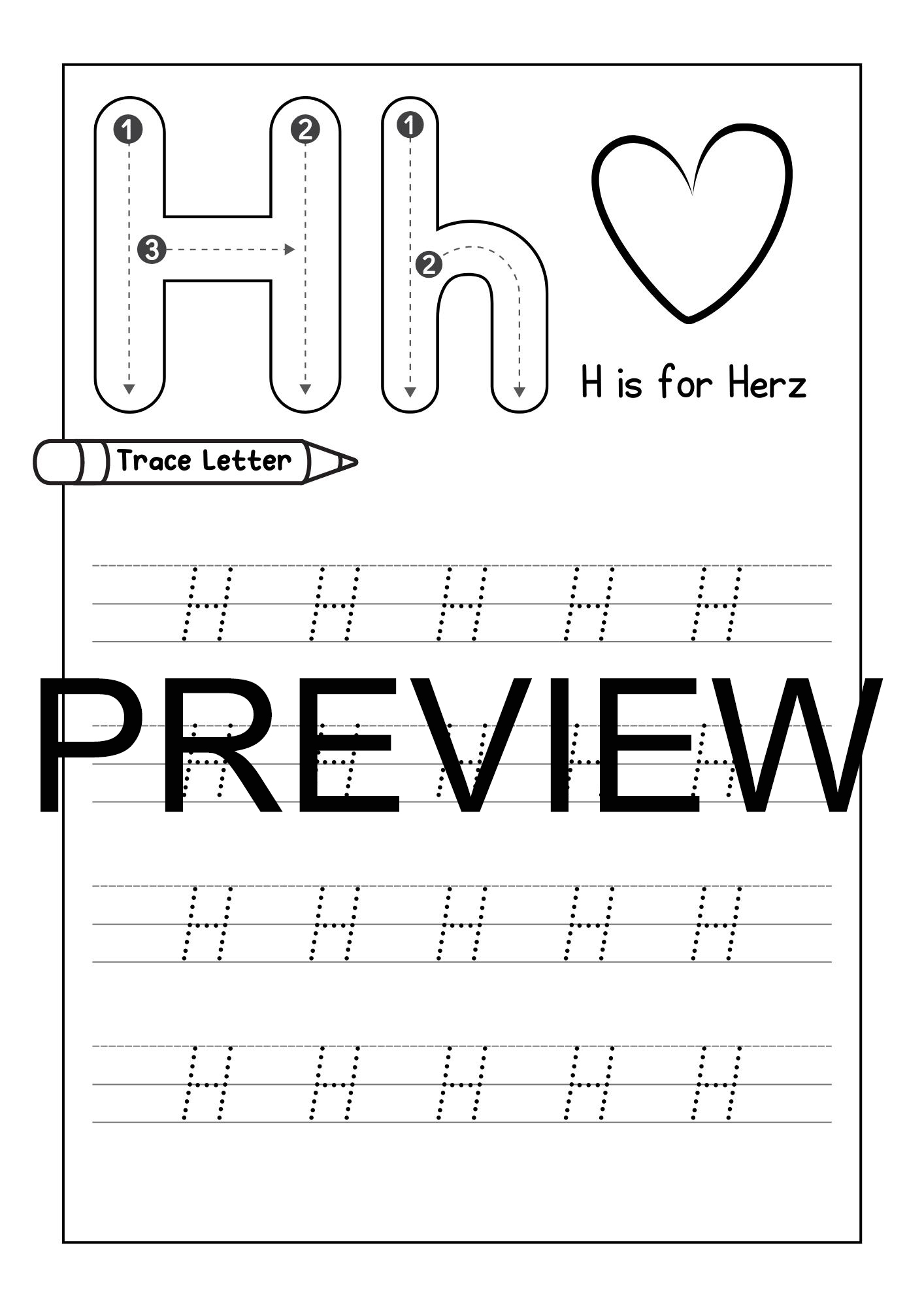 Alphabet tracing practice Letter A | Handwriting Worksheet Uppercase ...