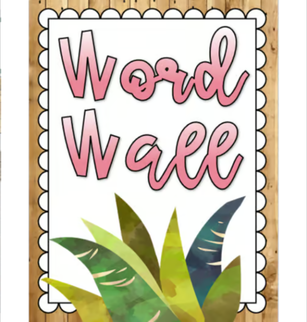 Word Wall Headers Alphabet Banner Posters Signs Rustic Farmhouse Shabby ...