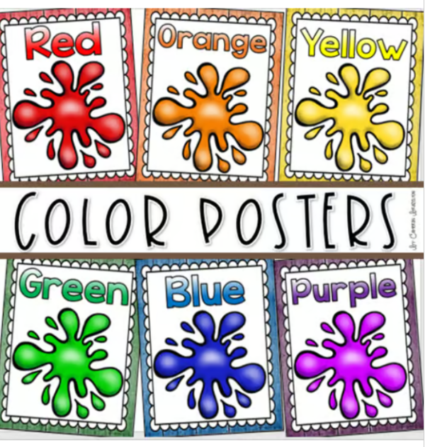 Color Posters Signs Bulletin Board Rustic Farmhouse Shabby Chic Theme ...