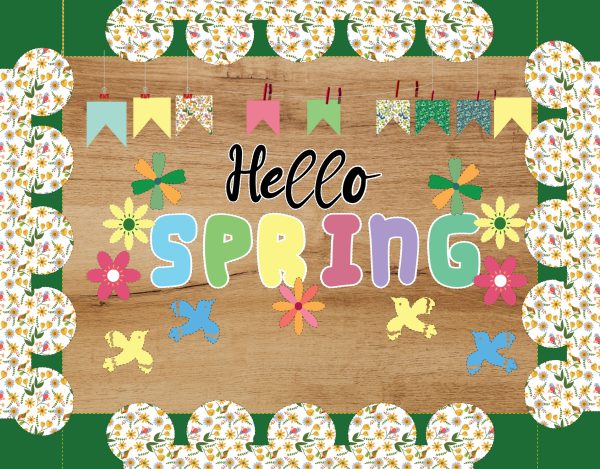 Hello Spring Bulletin board Kit | Spring March Classroom Wall/Door ...