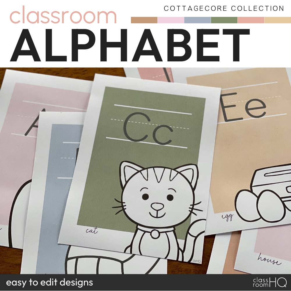 COTTAGECORE Inspirational Classroom Posters | Made By Teachers