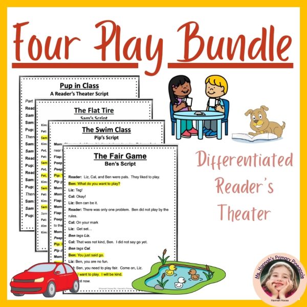 Four Play Set- Differentiated, Multileveled, Decodable Reader's Theater ...