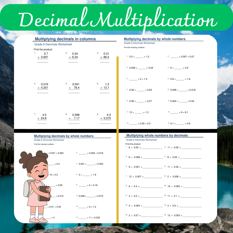 Decimal Multiplication Worksheets - Made By Teachers