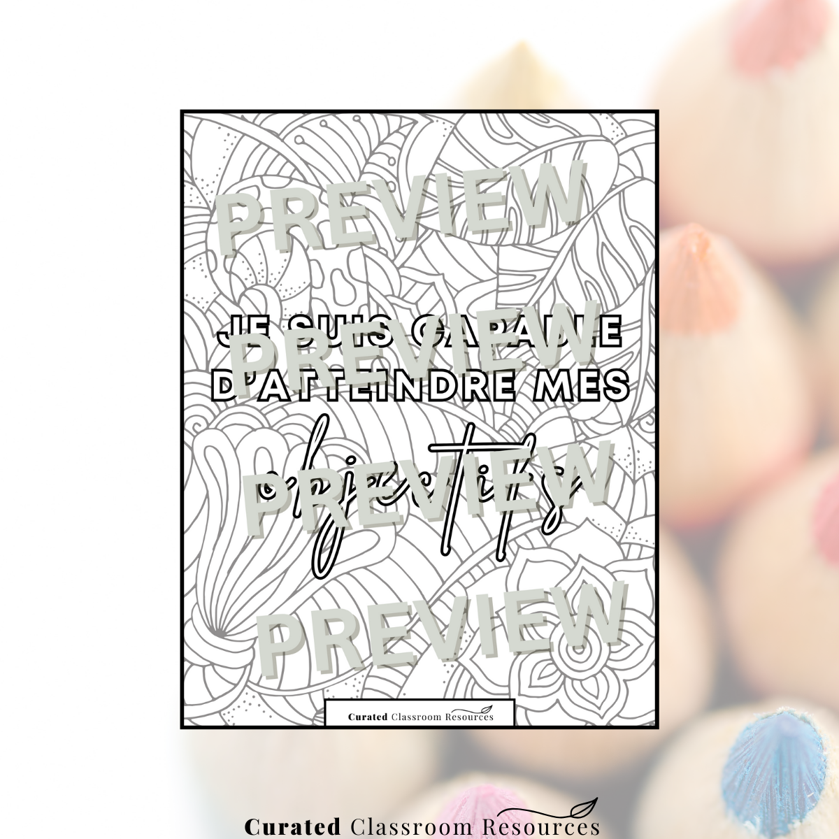 12 French Growth Mindset Colouring Pages — Upper Elementary Fast ...