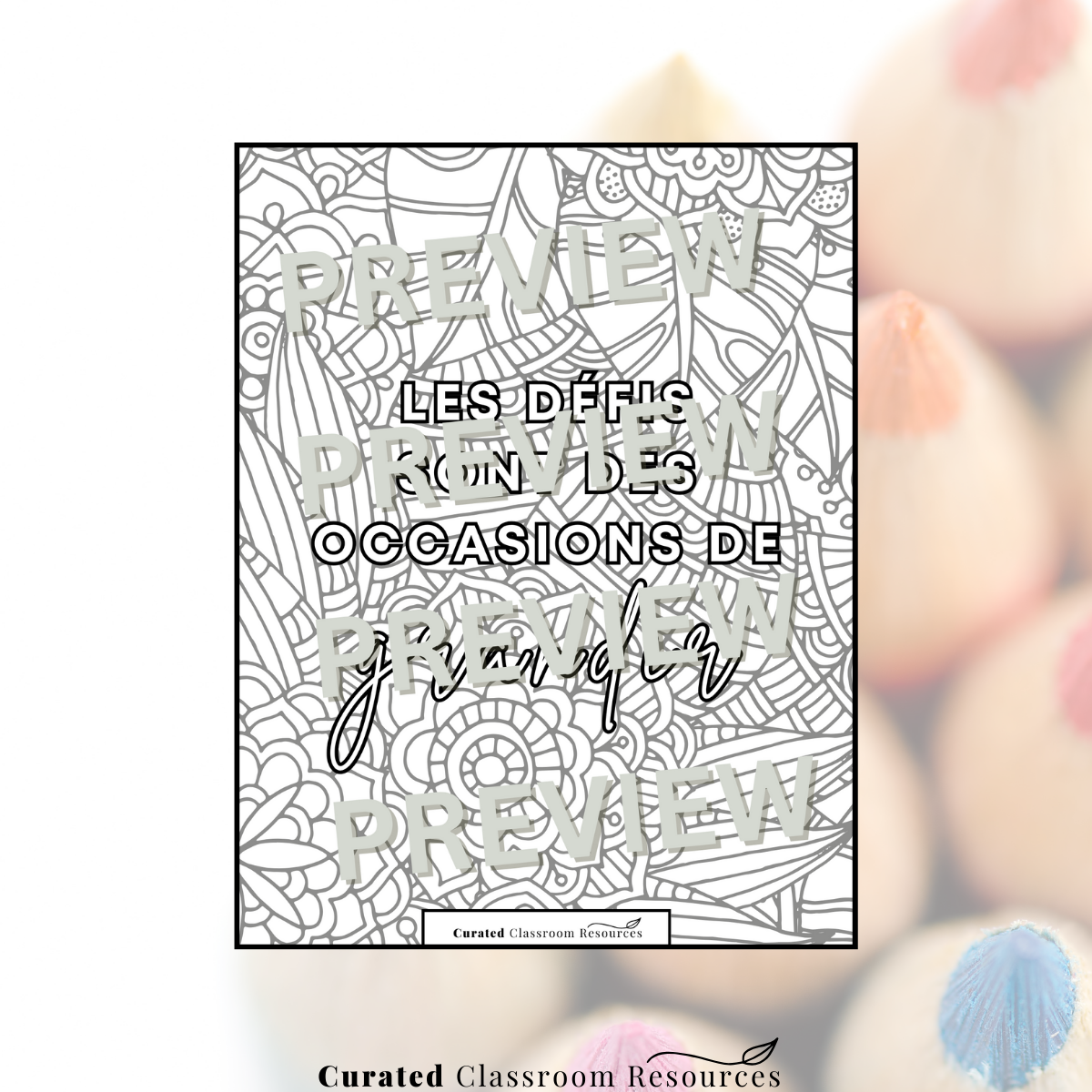 12 French Growth Mindset Colouring Pages — Upper Elementary Fast ...