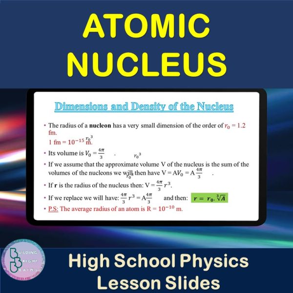 Atomic Nucleus | PowerPoint Lesson Slides High School Physics | Made By ...