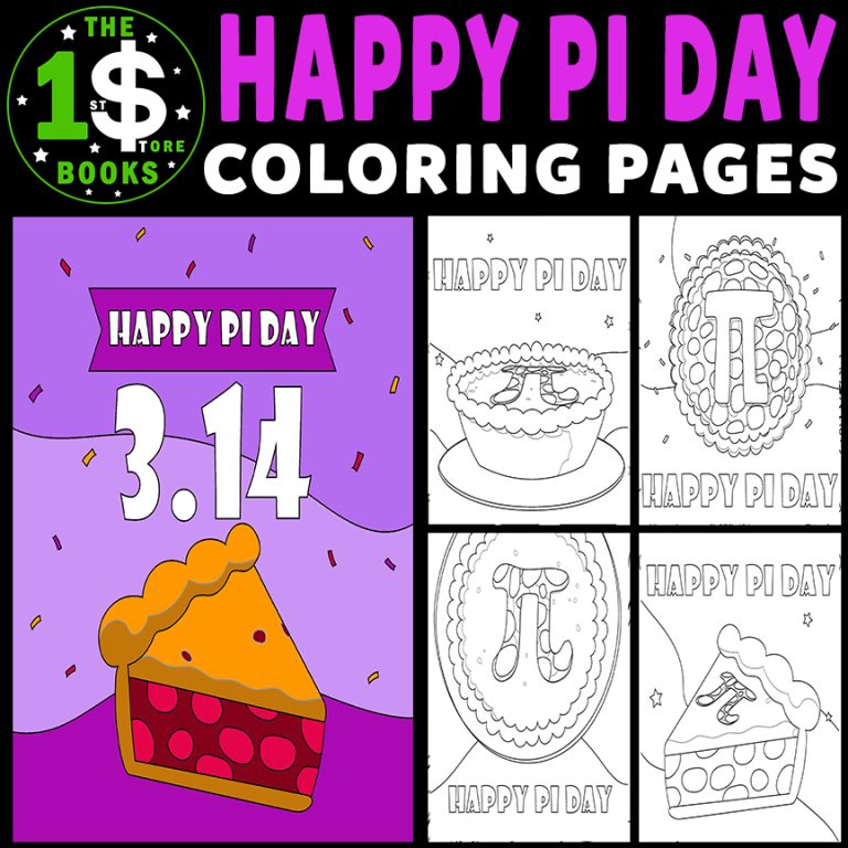 National Pi Day Coloring Pages | 14 March Holiday Coloring Sheets ...