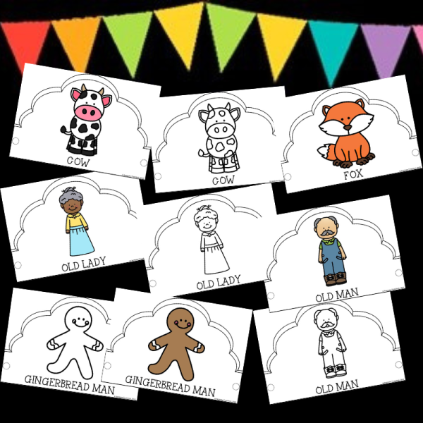 The Gingerbread Man - Retelling Story Props and Sequencing Activity ...