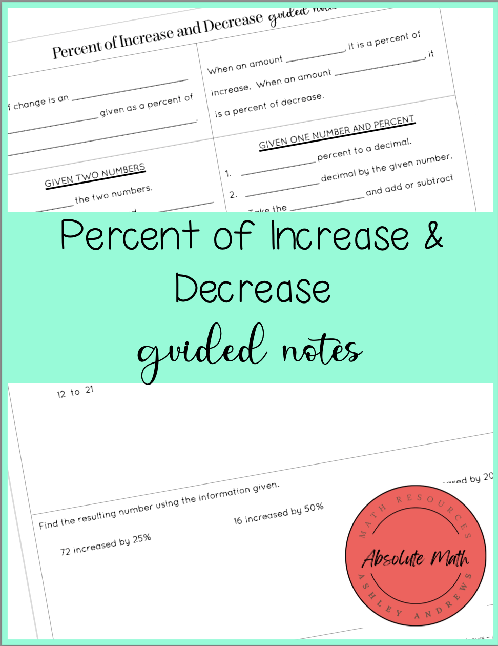 Direct Variations Guided Notes | Made By Teachers