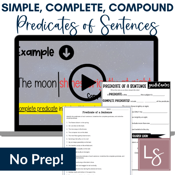 Simple, Complete, Compound Predicate of a Sentence Grammar Video ...