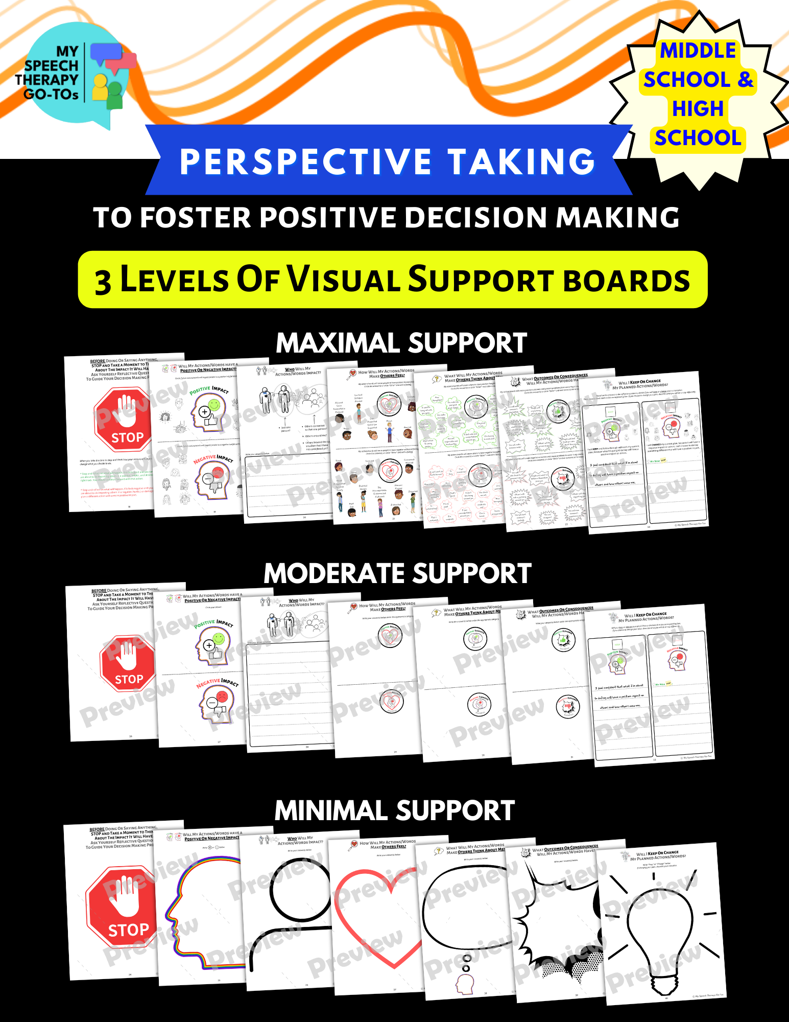 Perspective Taking Social Problem Solving Scenarios SEL Activities ...