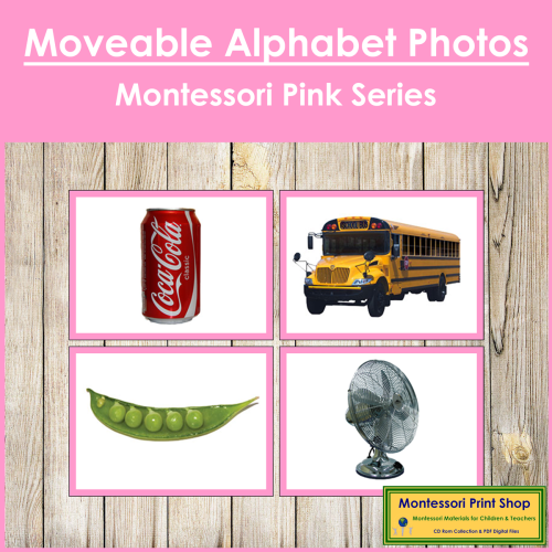 Montessori Moveable Alphabet Photos - Pink Series (Large) - Made By ...