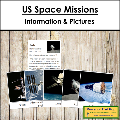 US Space Missions - Information & Picture Cards | Made By Teachers