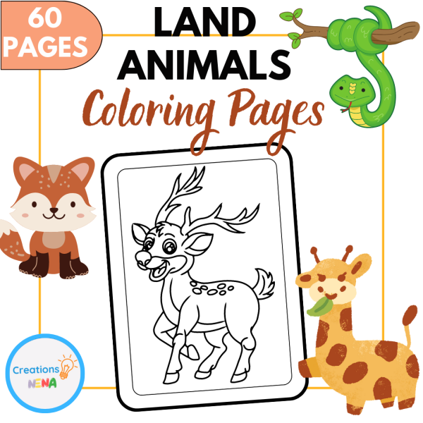 Land Animals Coloring Pages - Made By Teachers