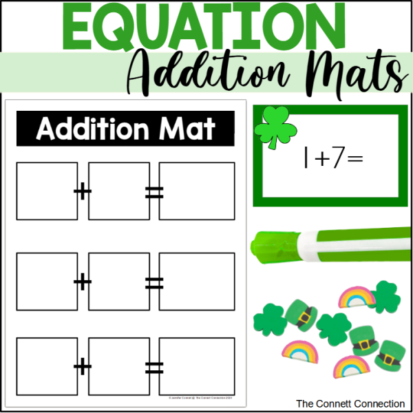 St. Patrick's Day Addition Math Stations | Made By Teachers