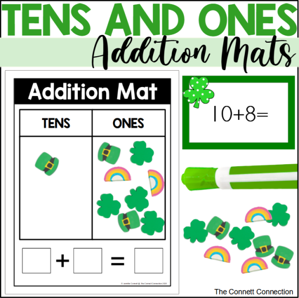 St. Patrick's Day Addition Math Stations | Made By Teachers