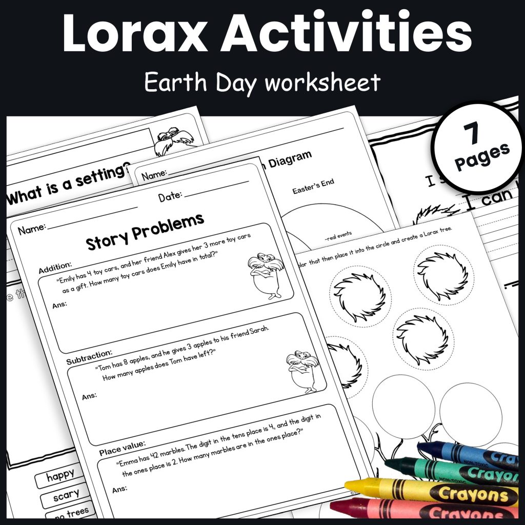 The Lorax Activities: Engaging Activities for Environmental Awareness ...