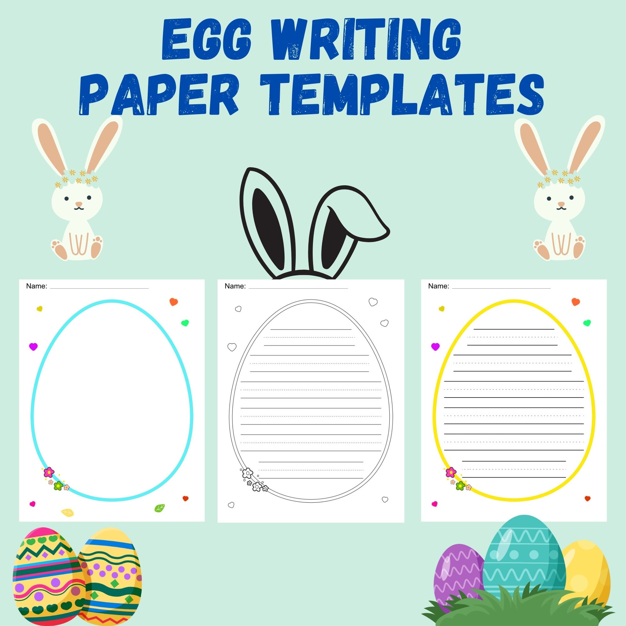 St. Patrick's Day Borders Kids Story Writing Paper Handwriting and ...
