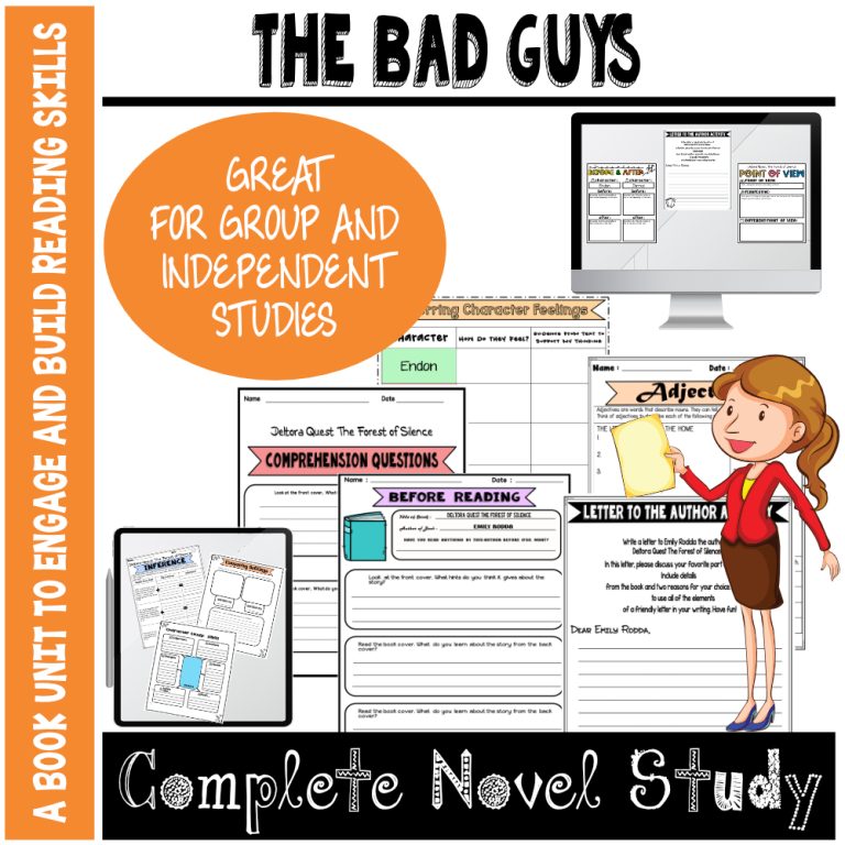 The Bad Guys By Aaron Blabey Novel Study Complete - Made By Teachers
