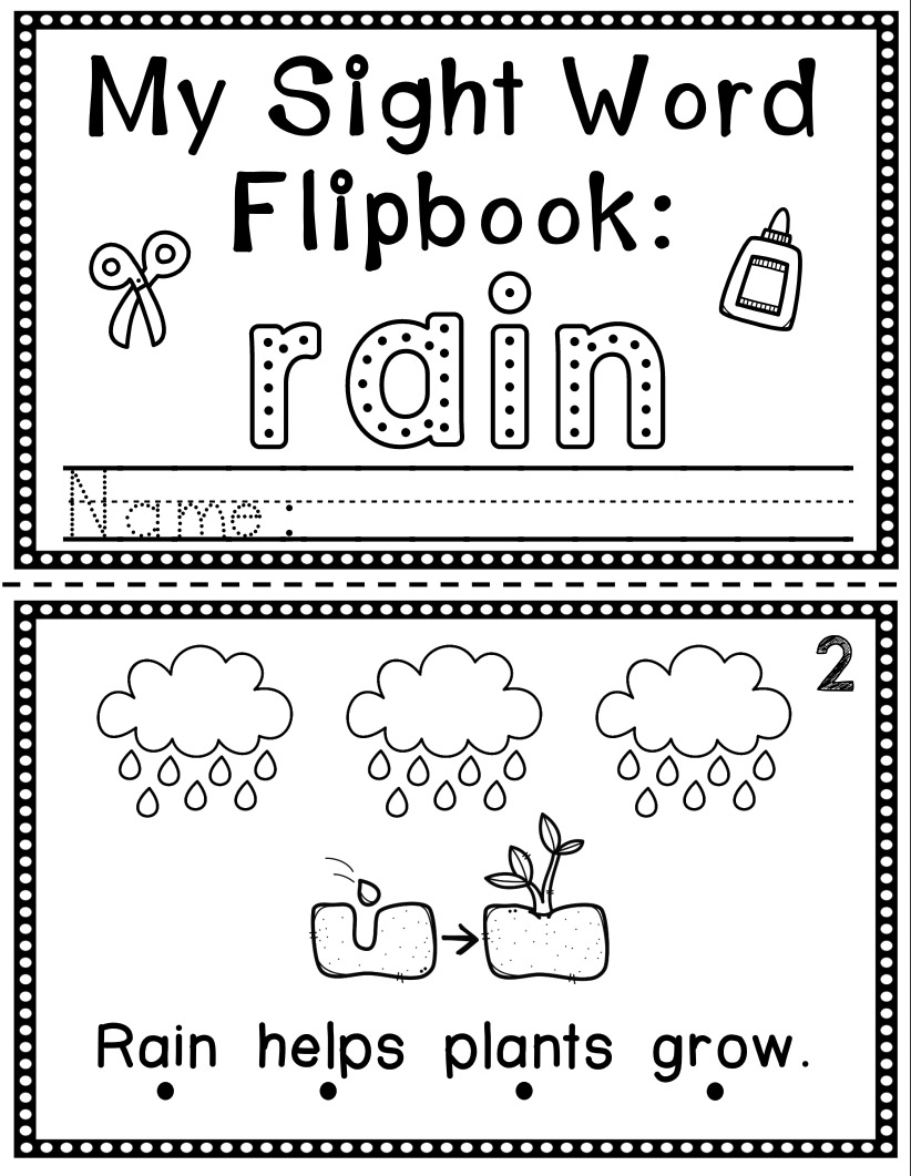 Sight Word Flip Book (Flipbook) - GIVE | Made By Teachers