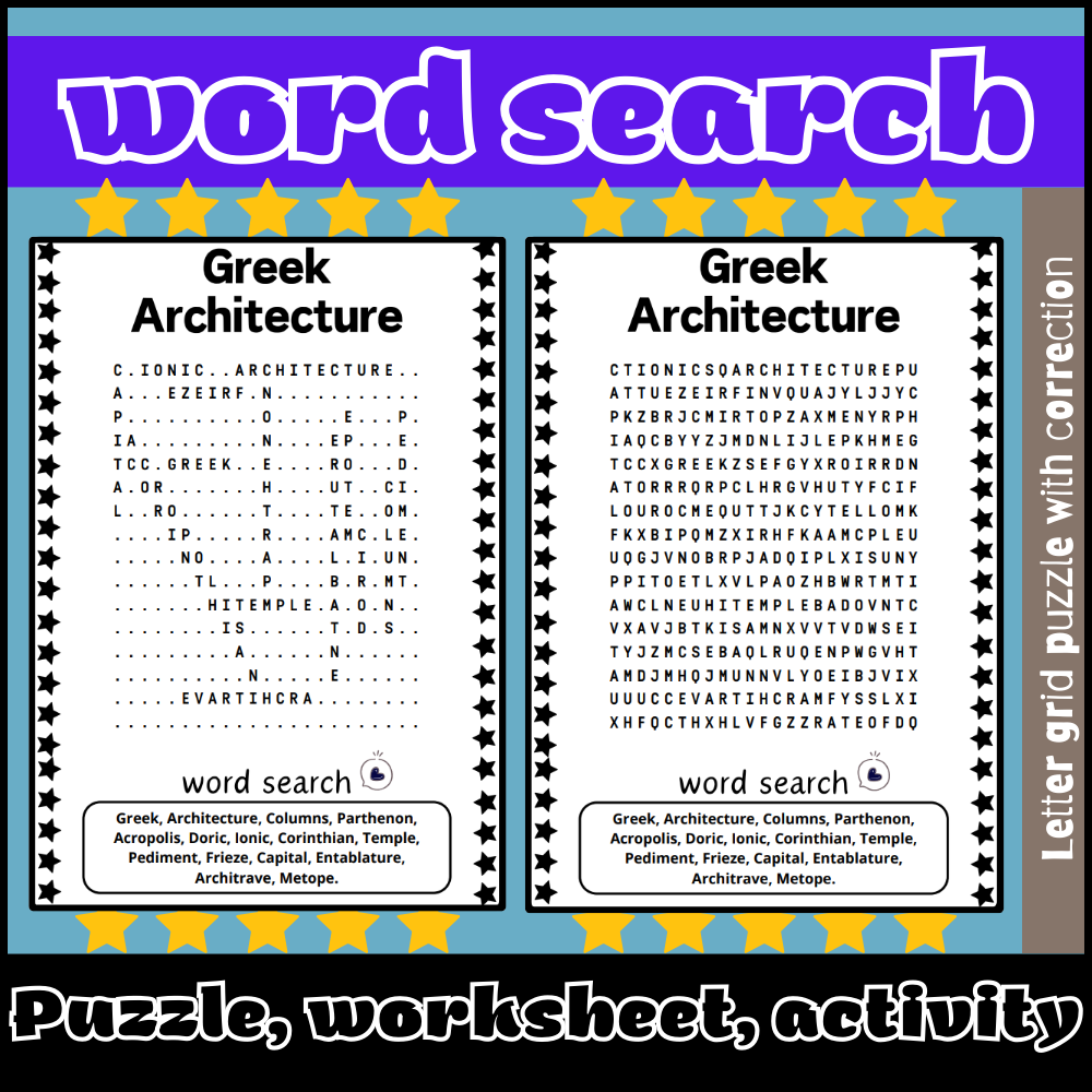 Ancient Roman Engineering : Word search puzzle worksheet activity ...