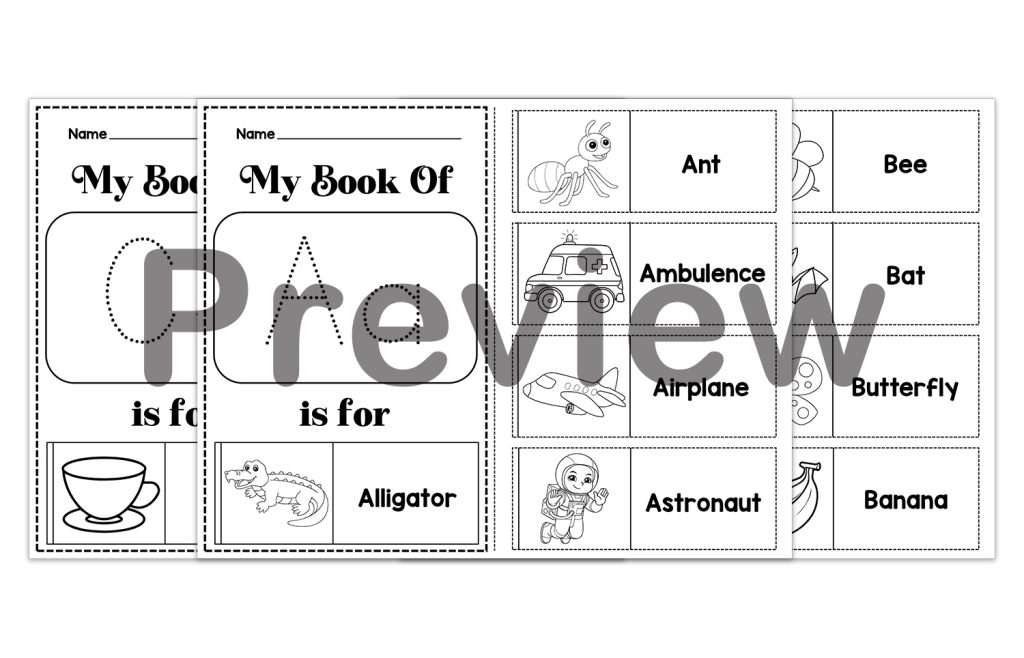 Alphabet Learning Flip Books: Beginning Letters & Sounds Interactive ...