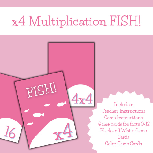 x5 Multiplication FISH! Card Game | Made By Teachers