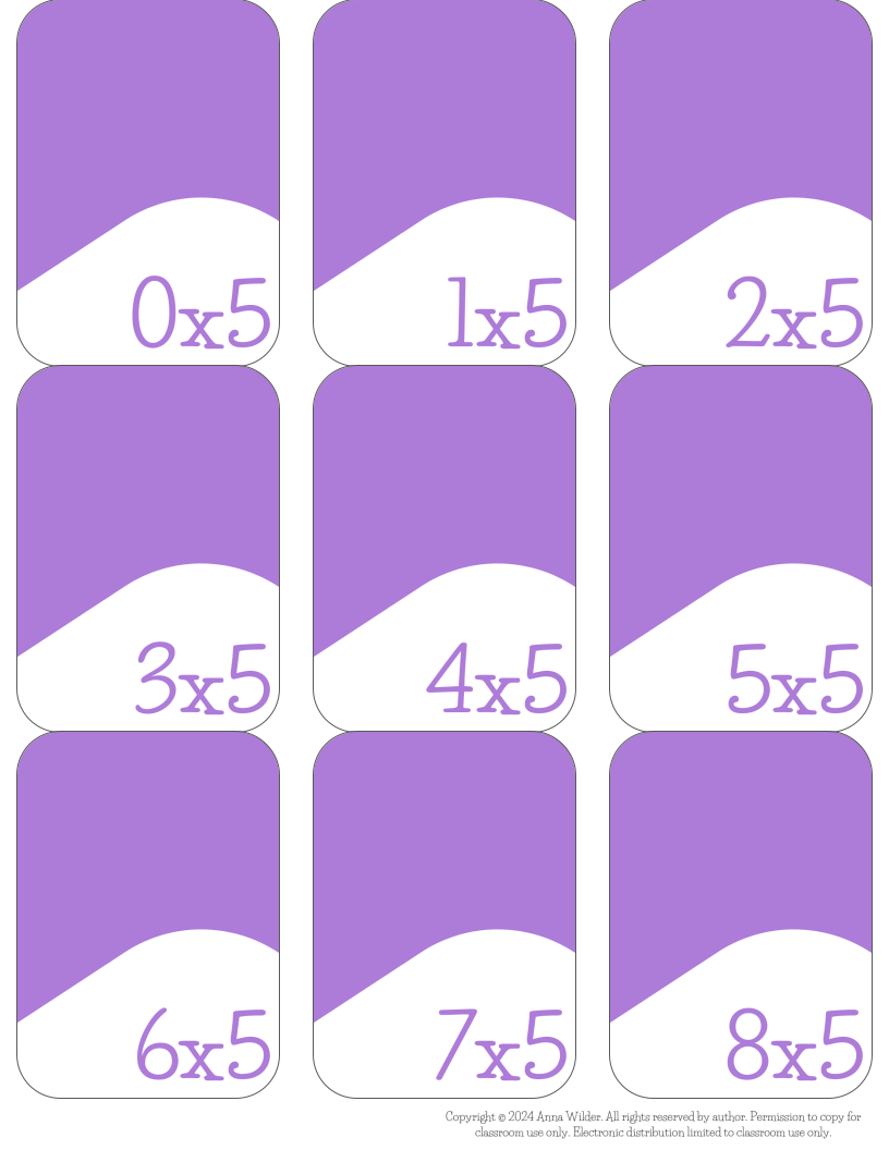 x5 Multiplication FISH! Card Game | Made By Teachers