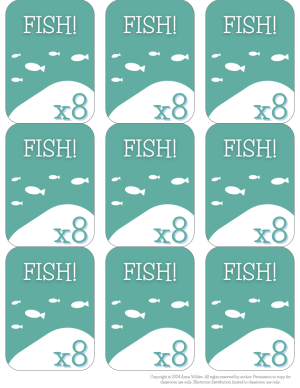 x8 Multiplication FISH! Card Game | Made By Teachers