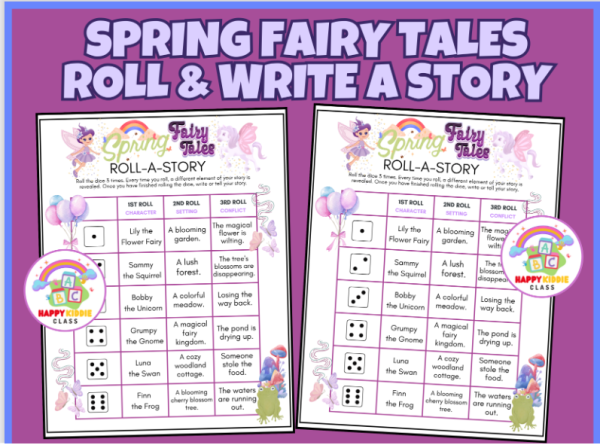 Spring Fairy Tales Roll & Write a Story, Creative Writing Centers ...