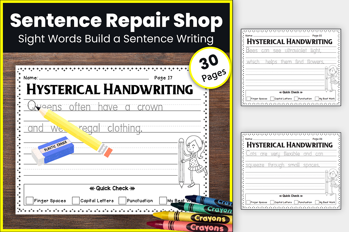 Giggly Goodness Silly Handwriting Worksheets for Guaranteed Fun | Made ...