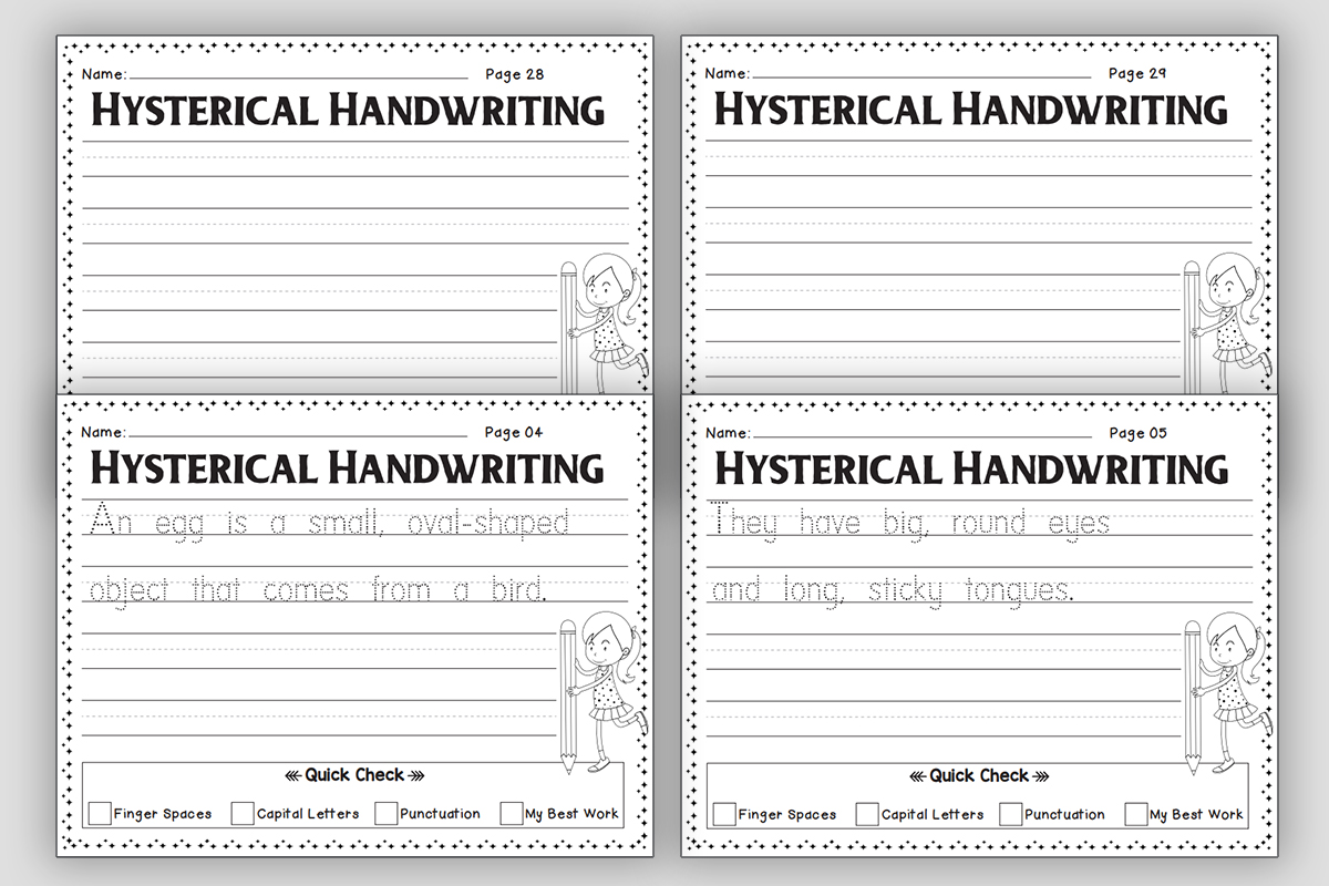 Giggly Goodness Silly Handwriting Worksheets for Guaranteed Fun | Made ...