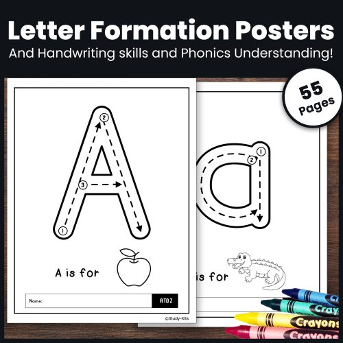 Letter Formation Posters - Beginning Sounds and Handwriting Worksheet ...