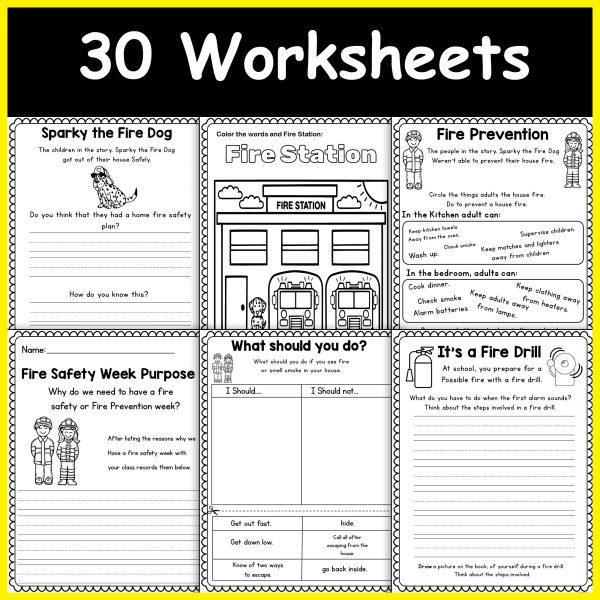 Fire Safety Week: Engaging Activities for First and Second Graders ...