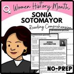 Women's History Month - SONIA SOTOMAYOR - Reading Comprehension ...