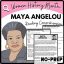 Women's History Month - MAYA ANGELOU - Reading Comprehension ...
