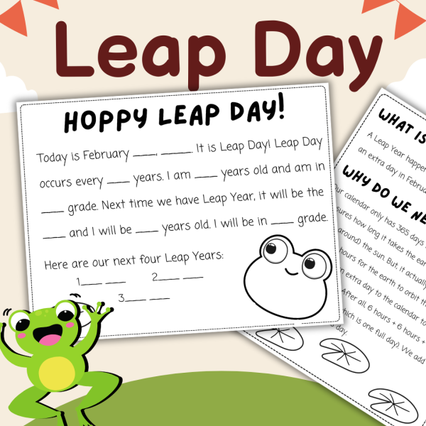 Leap Year 2024 Craft Activities | Leap Frog Printables & Writing ...
