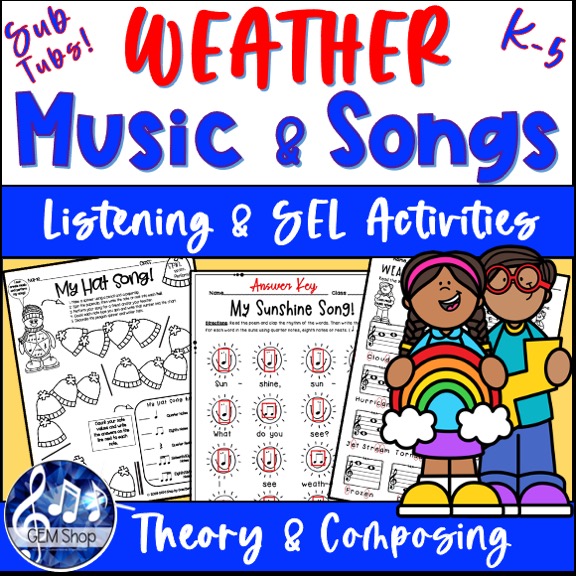Garden MUSIC Friends Activities SEL Theory Worksheets | Made By Teachers