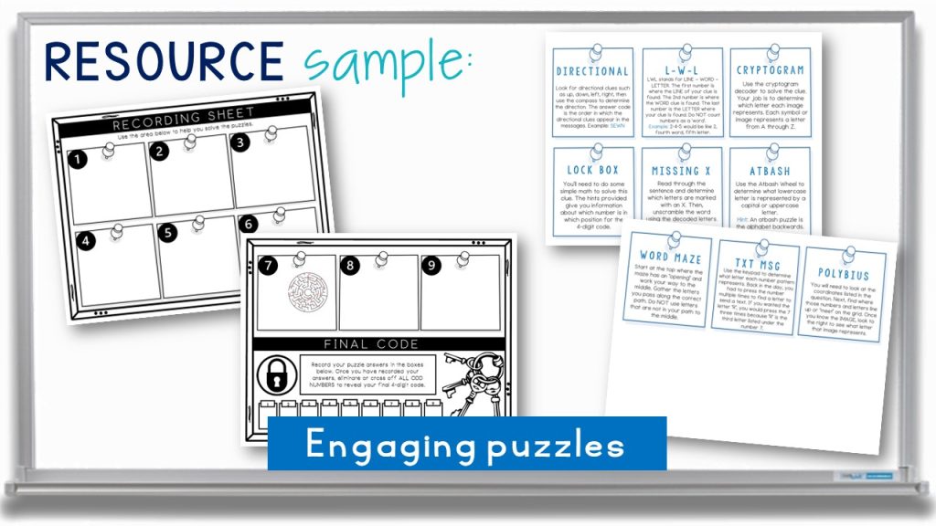 Pi Day Escape Room Printable Activity - 9 Puzzles NO PREP Breakout Game ...