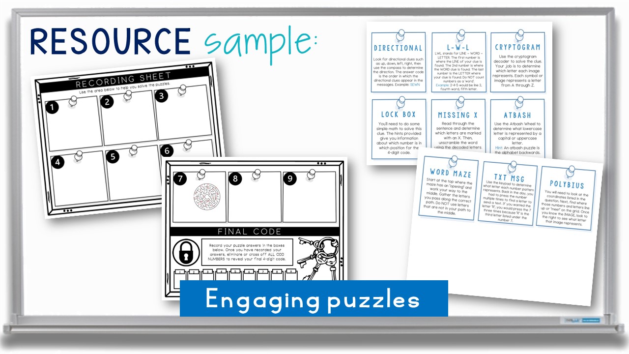 Pi Day Escape Room Printable Activity - 9 Puzzles NO PREP Breakout Game ...